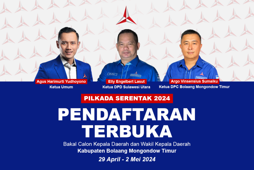 Demokrat Boltim Buka Pendaftaran Bakal Calon Pilkada 2024, Kader Jadi ...